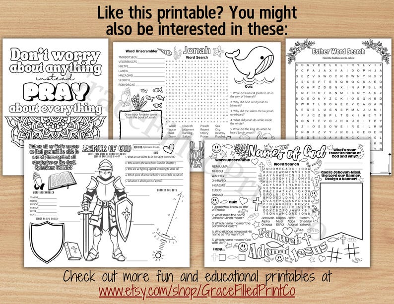 Fruit of the Spirit Printable Jigsaw Puzzle Christian Craft Sunday ...