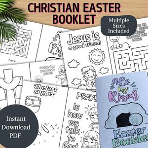 Christian Easter Booklet Easter Story Printable Coloring Sheets Holy ...