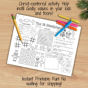Twelve Disciples Activity Sheet for Kids Bible Education 12 Disciples ...
