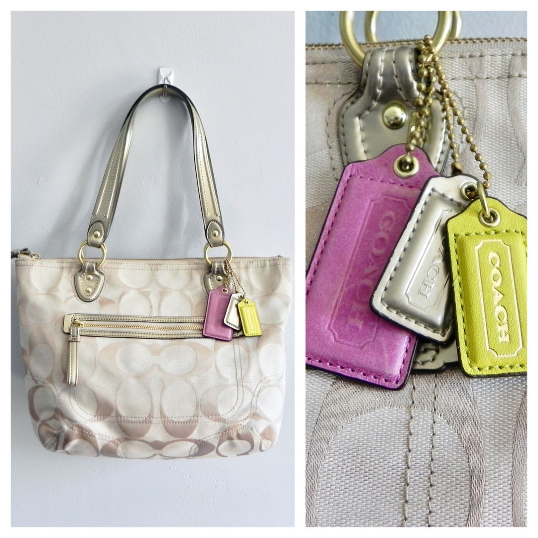 Vintage Coach Tasche Schulter oder Handtasche Sparkle Logo Bag - Etsy.de