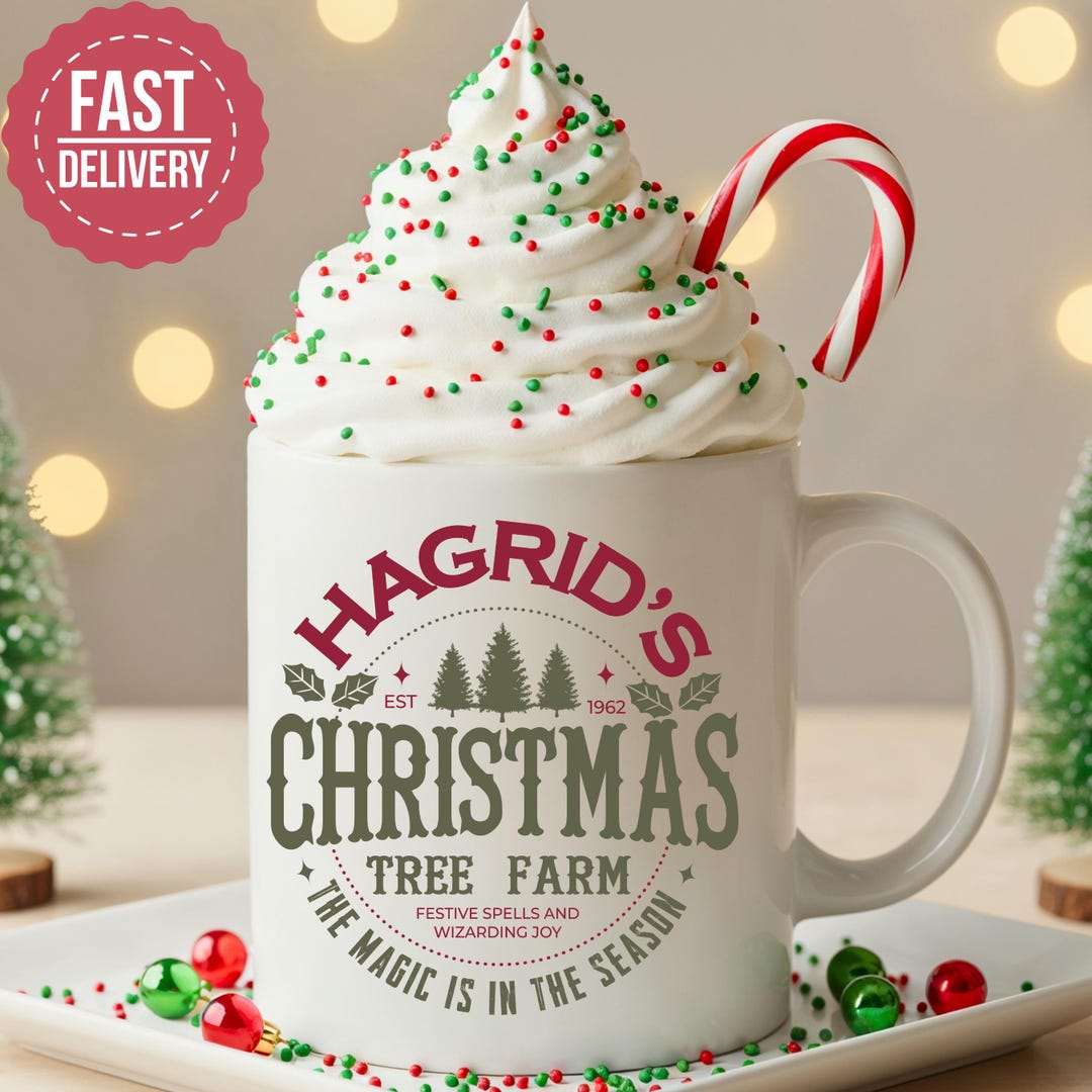 Hagrid's Christmas Tree Farm Coffee Mugs Cozy Christmas Coffee Cups ...