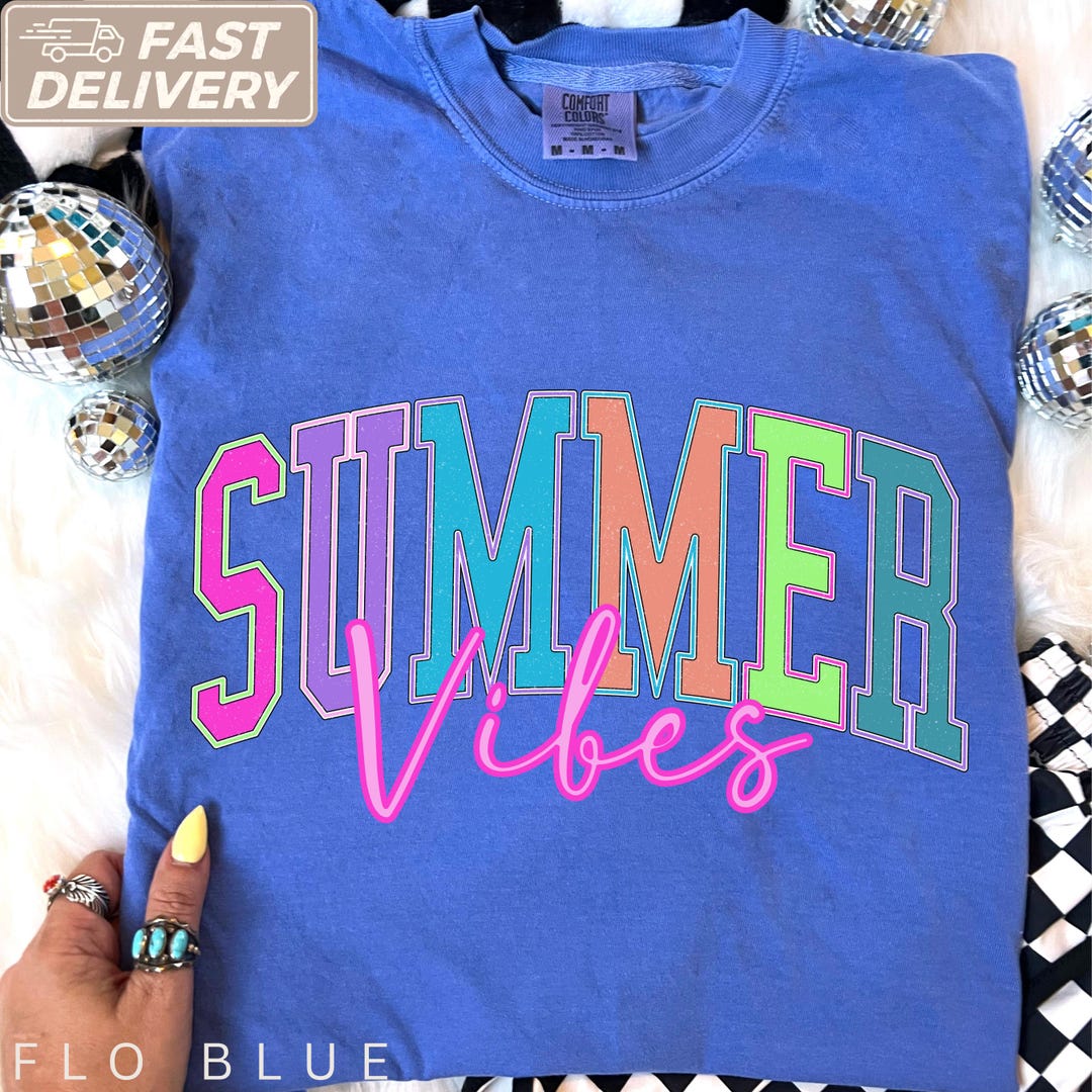 Summer Vibes Women Tee, Comfort Colors, Beach Life Gift for Her, Summer ...