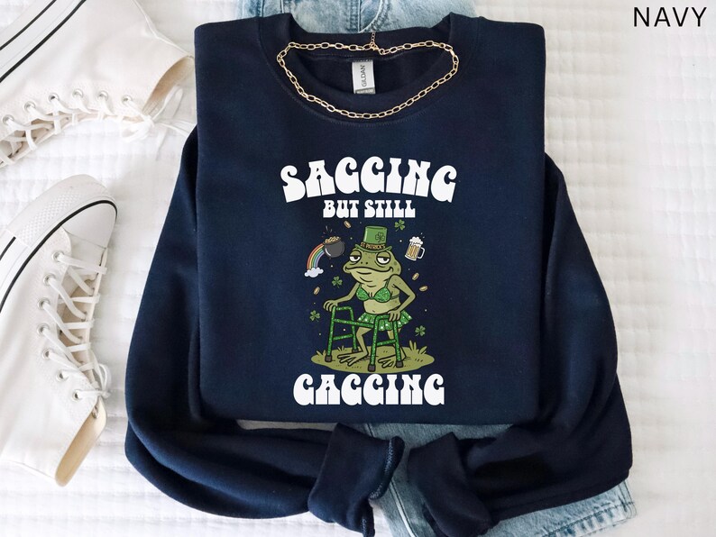 Funny St. Patrick’s Day Sweatshirt, Sarcastic Meme Crewneck for Women ...