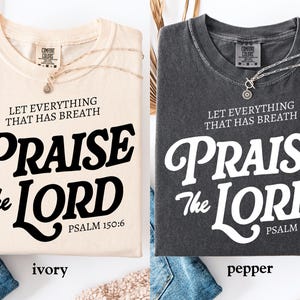 Comfort Color Shirts, Praise the Lord Gift for Her, Retro Christian ...