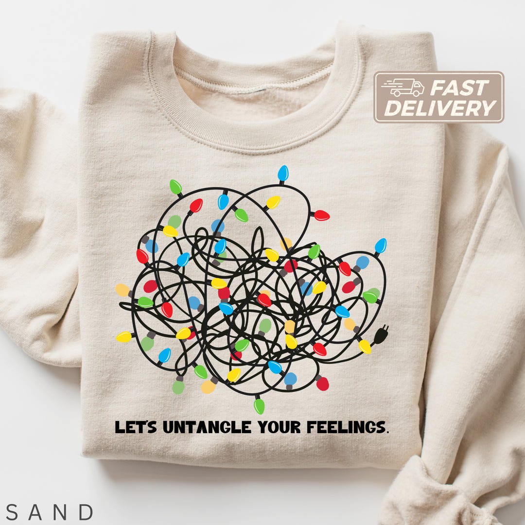 Let's Untangle Your Feelings Sweatshirt School Counselor Christmas ...