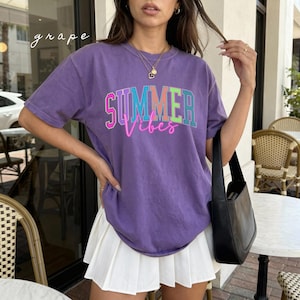 Summer Vibes Women Tee, Comfort Colors, Beach Life Gift for Her, Summer ...