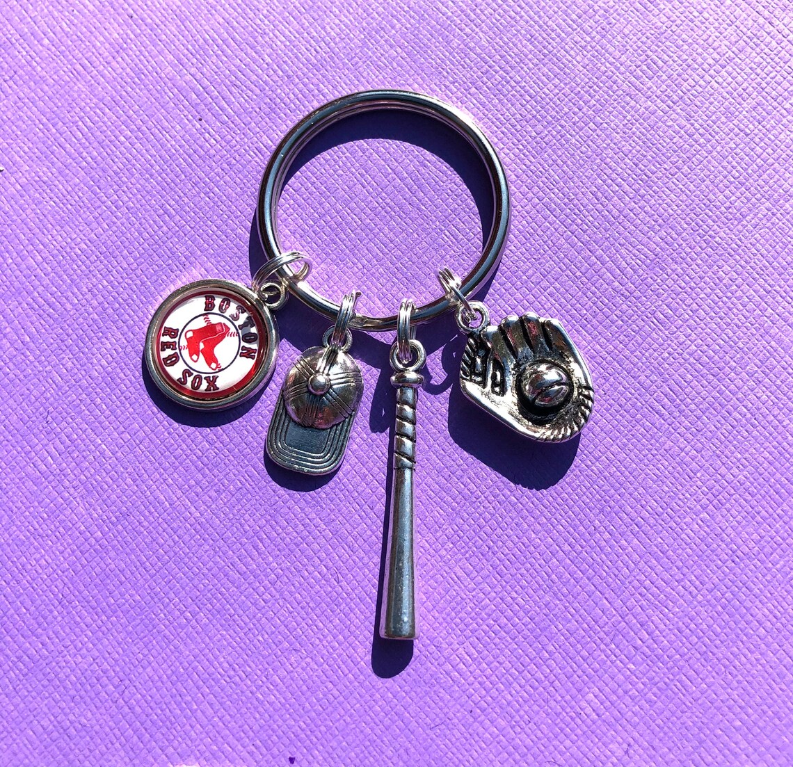 Boston Red Sox Red Sox Baseball Key Chain Great Gift for | Etsy