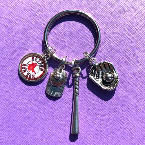 Boston Red Sox Red Sox Baseball Key Chain Great Gift for | Etsy