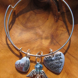 Memory Bracelet DAD You Are Always in My Heart Personalize - Etsy