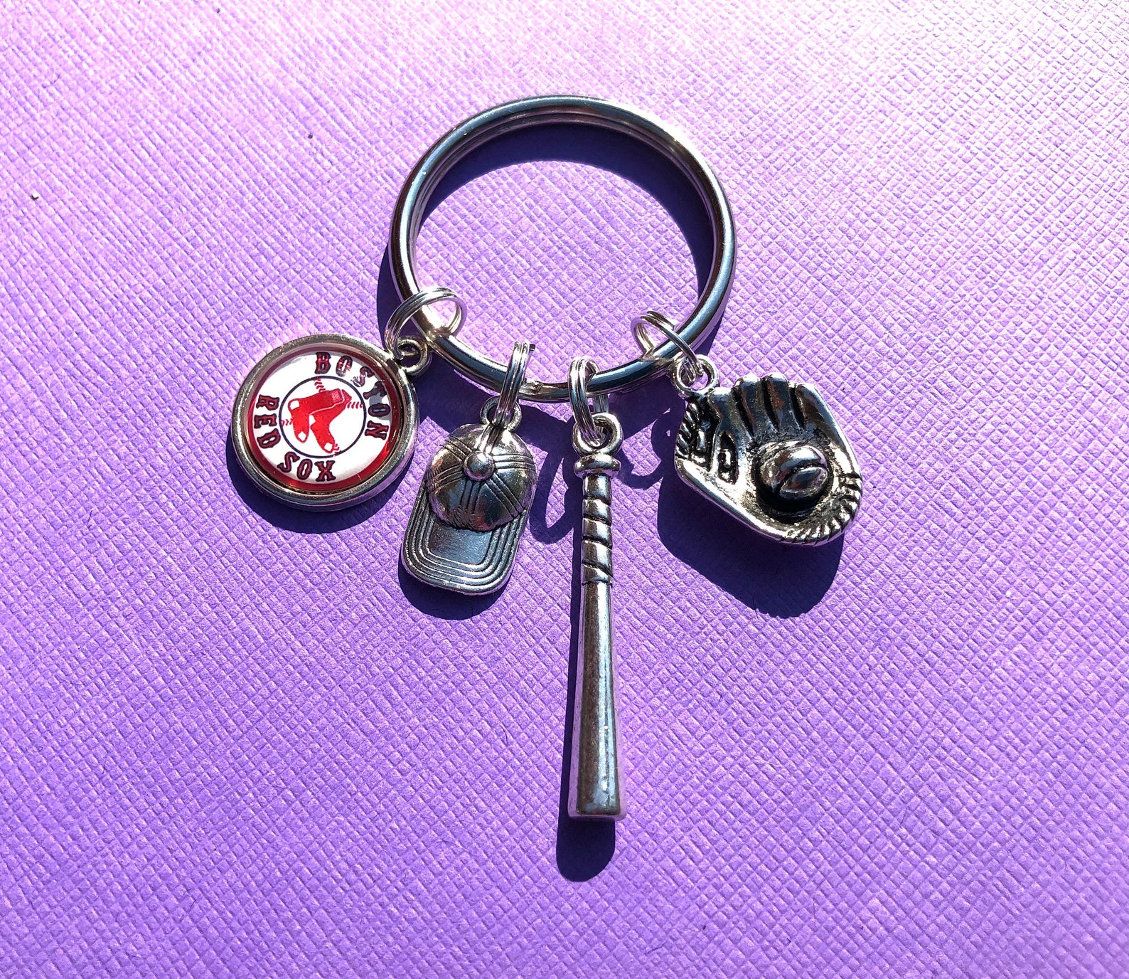 Boston Red Sox Red Sox Baseball Key Chain Great Gift for - Etsy