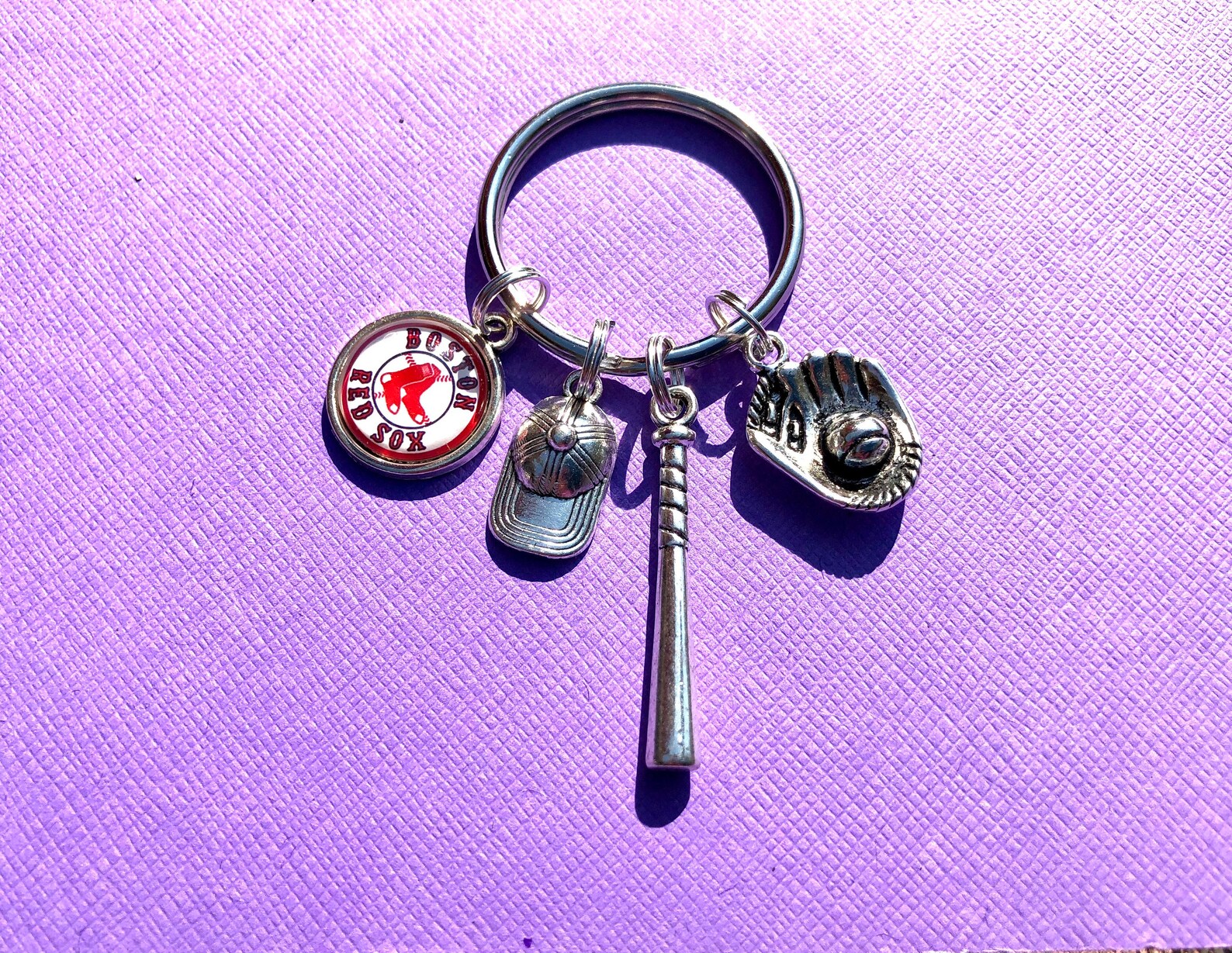 Boston Red Sox Red Sox Baseball Key Chain Great Gift for | Etsy