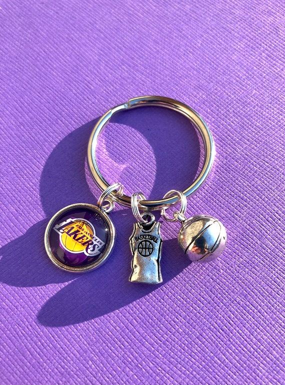 LA Lakers Los Angeles Lakers Basketball Key Chain Great | Etsy