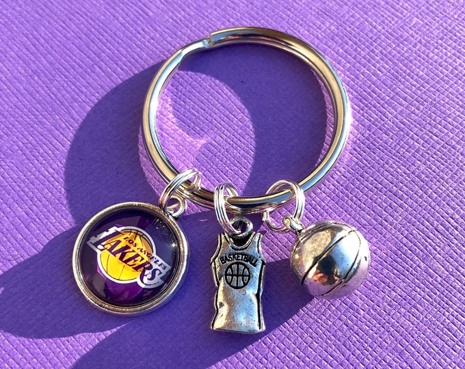 LA Lakers, Los Angeles Lakers, Basketball, Key Chain - Great Gift for ...