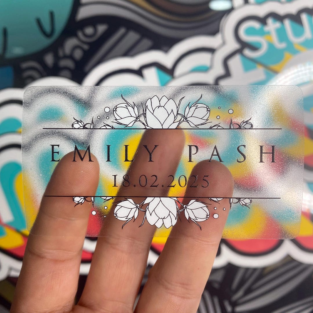 50pc Custom Transparent Label Prints for Special Occasions – Wedding ...