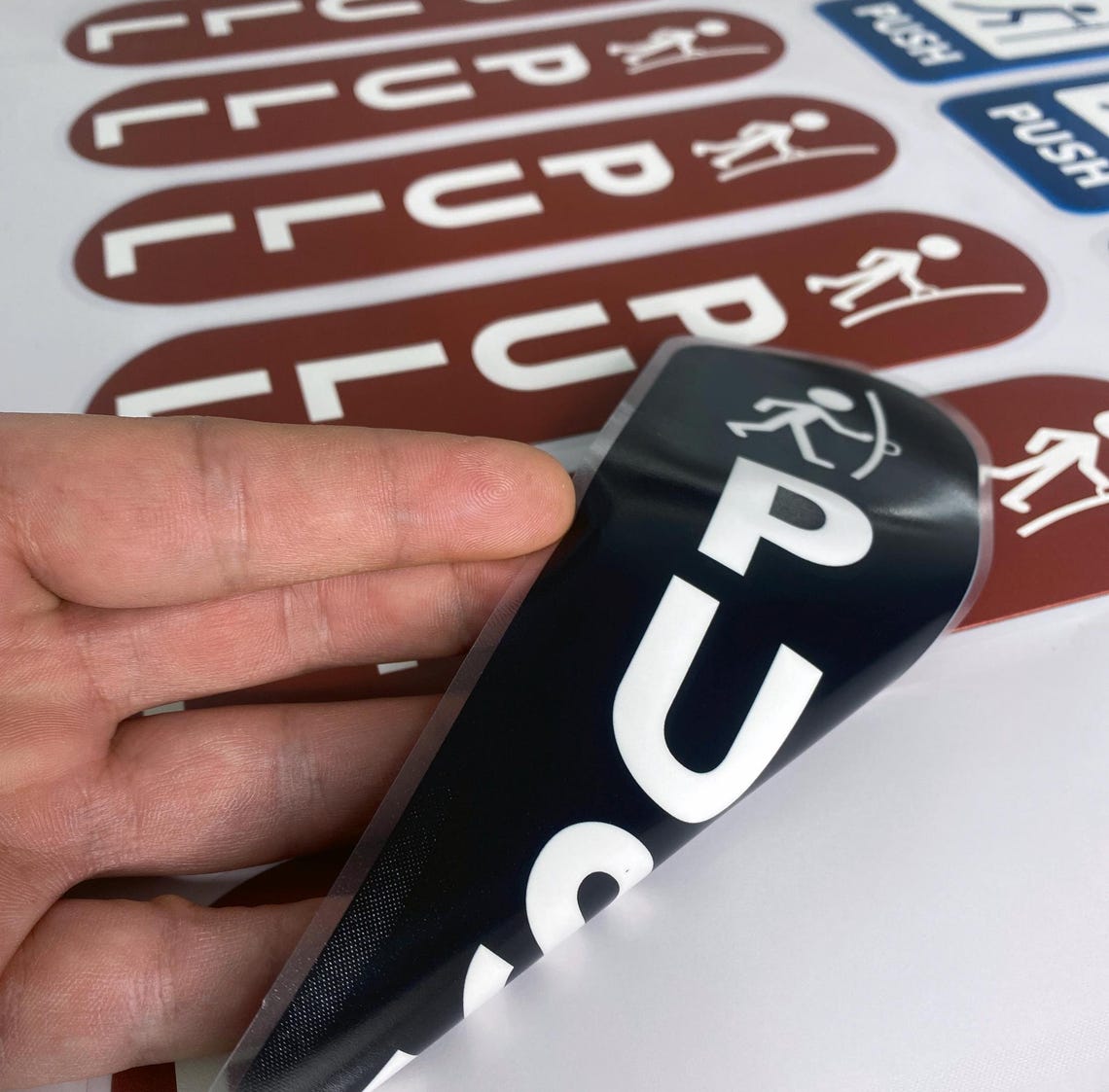 Double-sided Transparent Stickers | Two-way Window Decals | Office ...