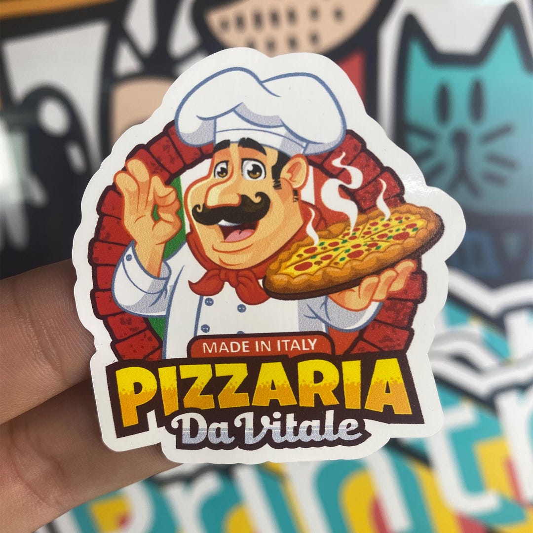 Custom Pizza Box Stickers Personalized Brand Sticker Pizza Box Stickers ...