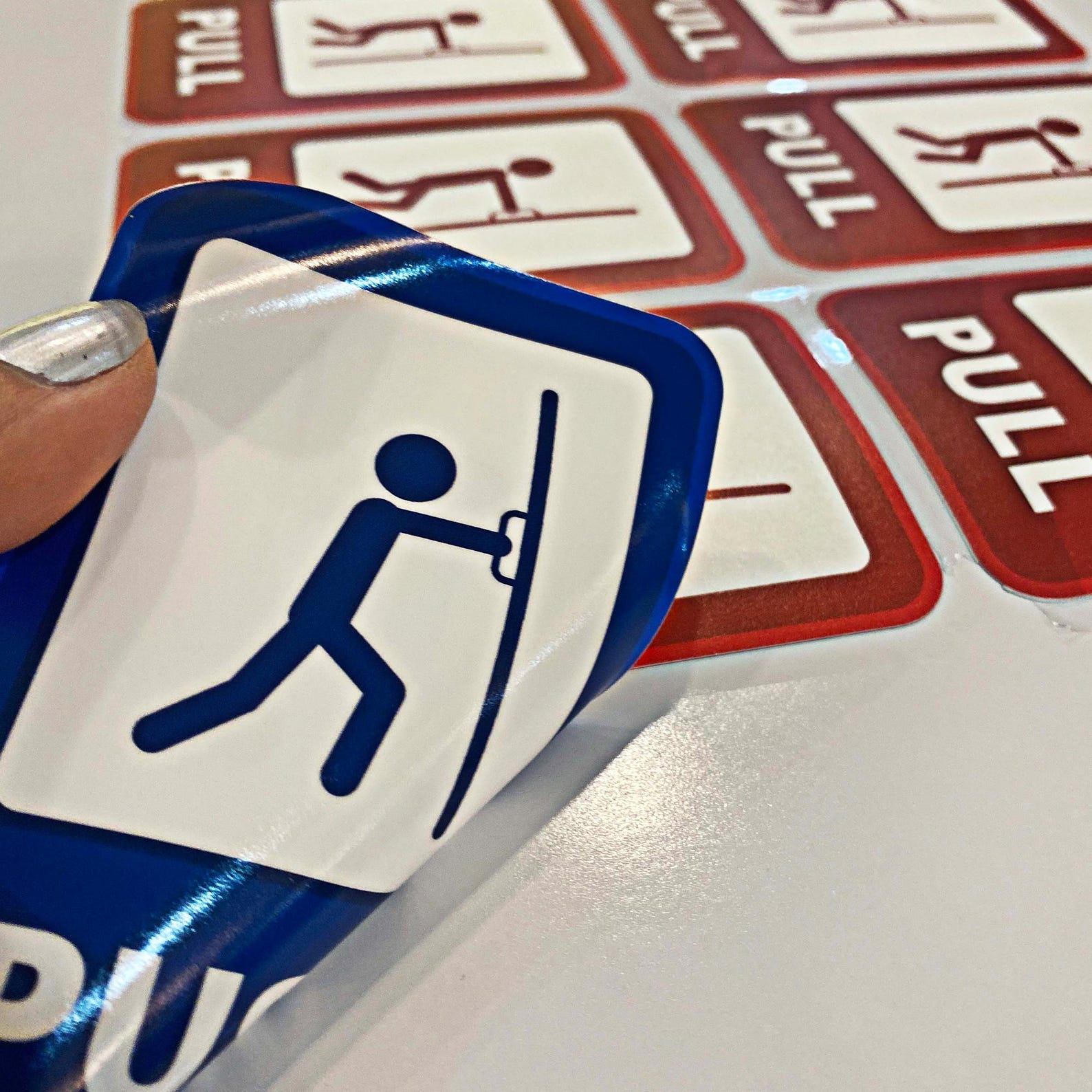 Double-sided Transparent Stickers | Two-way Window Decals | Office ...