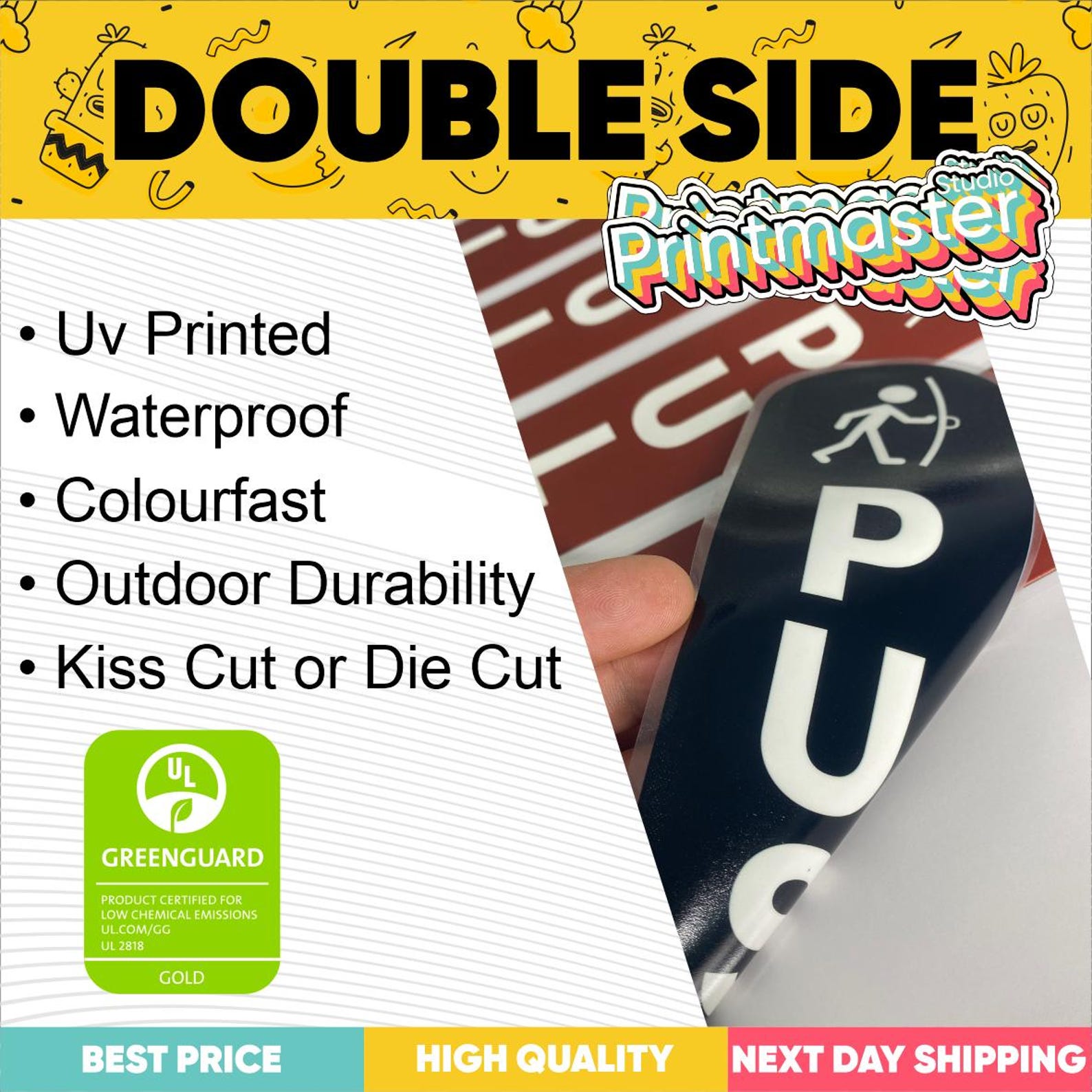 Double-sided Transparent Stickers | Two-way Window Decals | Office ...