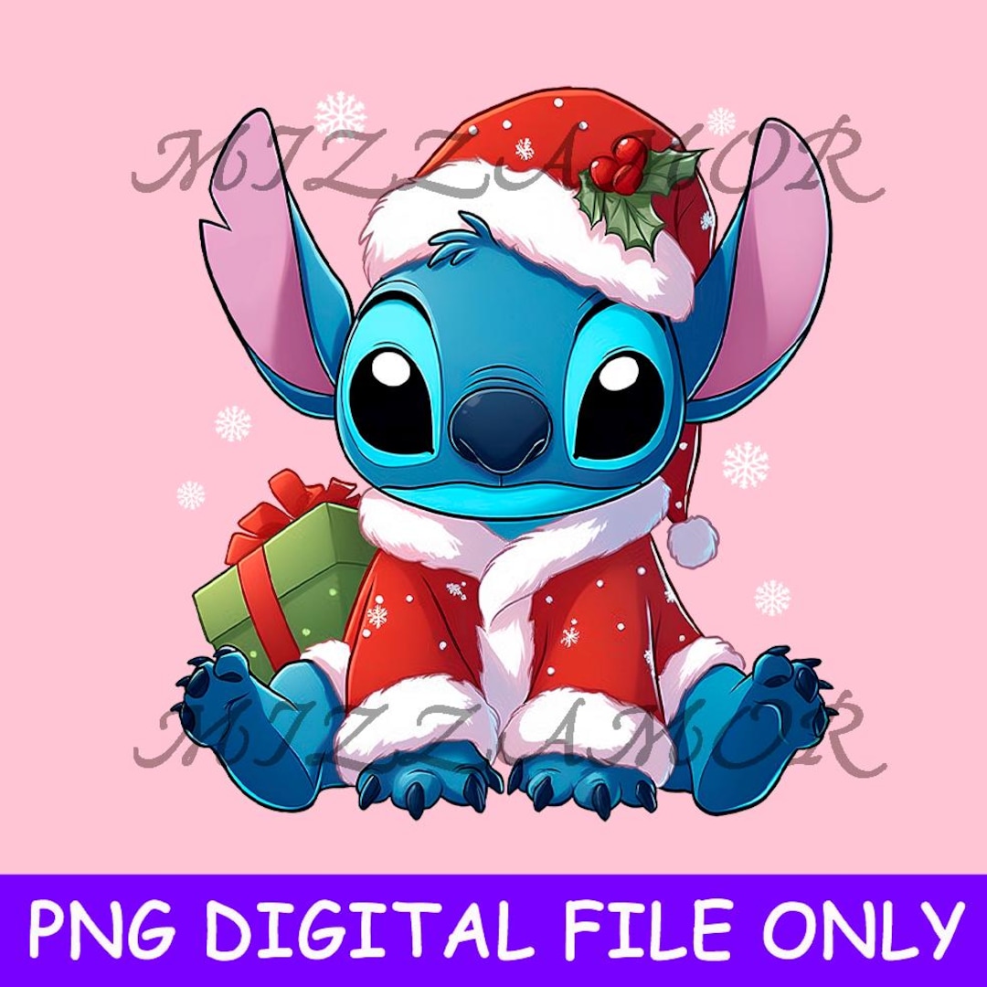 Christmas Stitch Png, Cute Stitch Clipart, Stitch Santa Christmas Png ...