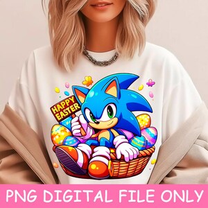 Sonic the Hedgehog Easter Png, Cartoon Sonic Png Vibrant Colors, Happy ...