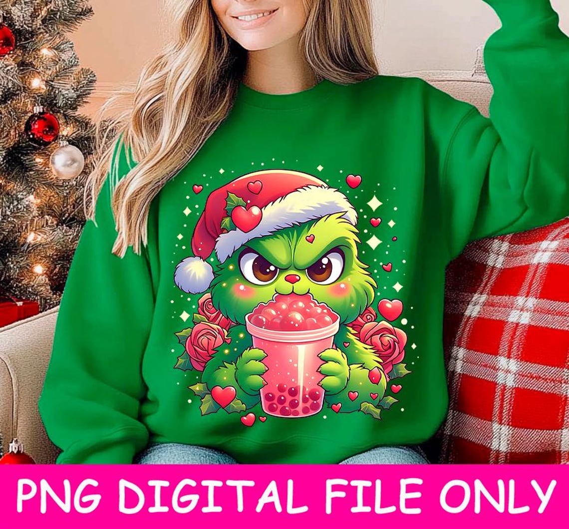 Christmas Baby Grinch Png, Cute Baby Grinch Png, Grumpy Grinch Png ...