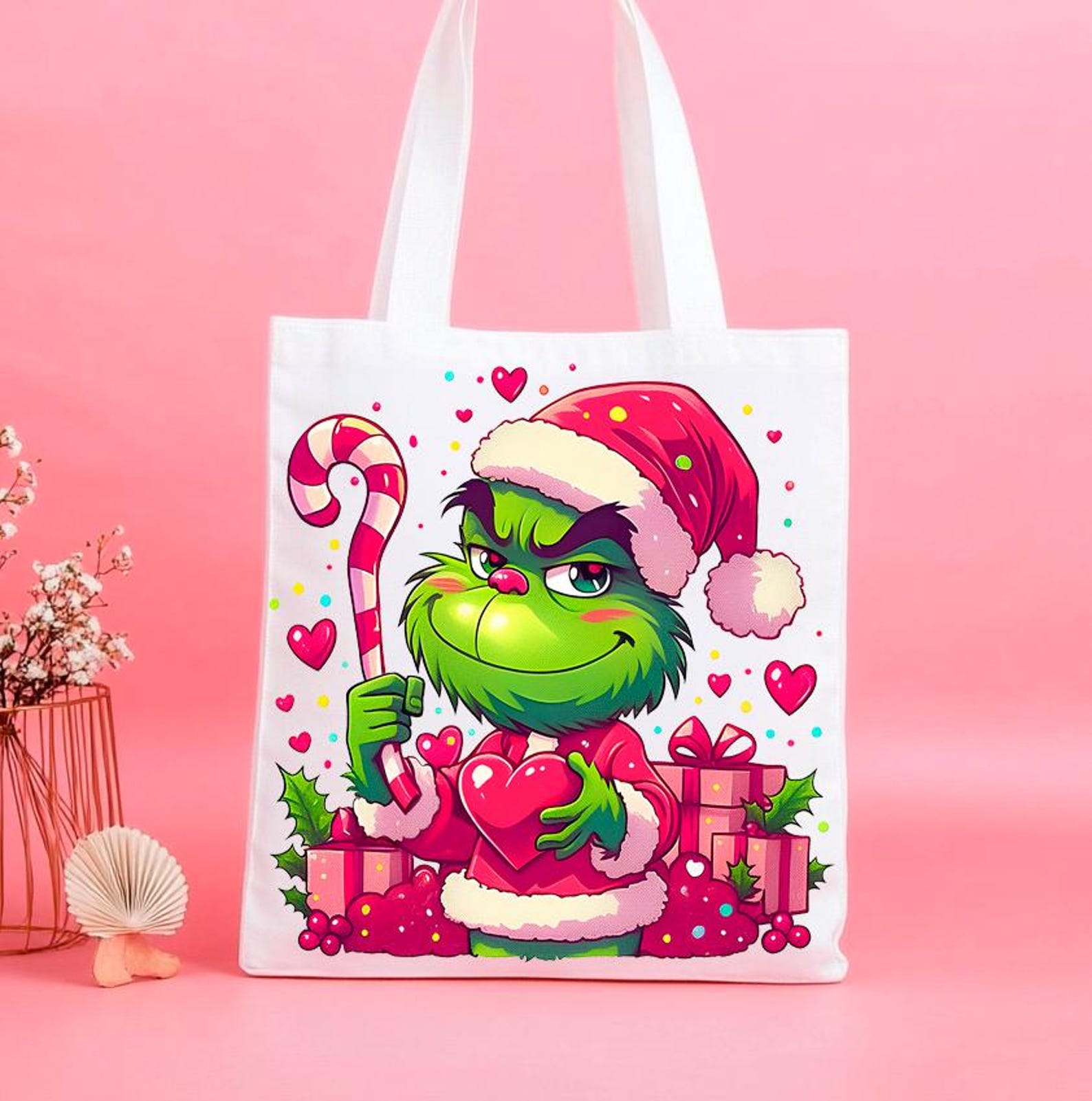 Christmas Grinch Png Design, Grinch With Heart Png, Grinch With Gifts ...