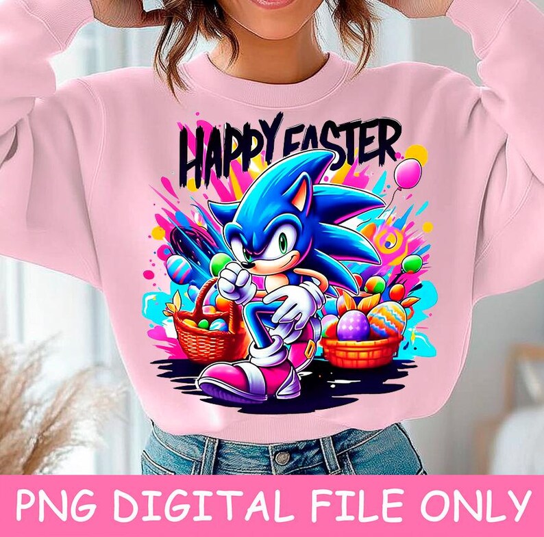 Graffiti Sonic Easter Png, Cartoon Sonic Splash Vibrant Colors, Happy ...