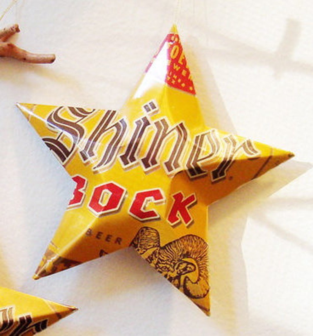 Shiner Bock Beer Stars Christmas Ornaments Aluminum Can - Etsy