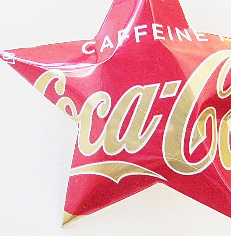 Caffeine Free Coke Stars Christmas Ornaments Coca Cola | Etsy