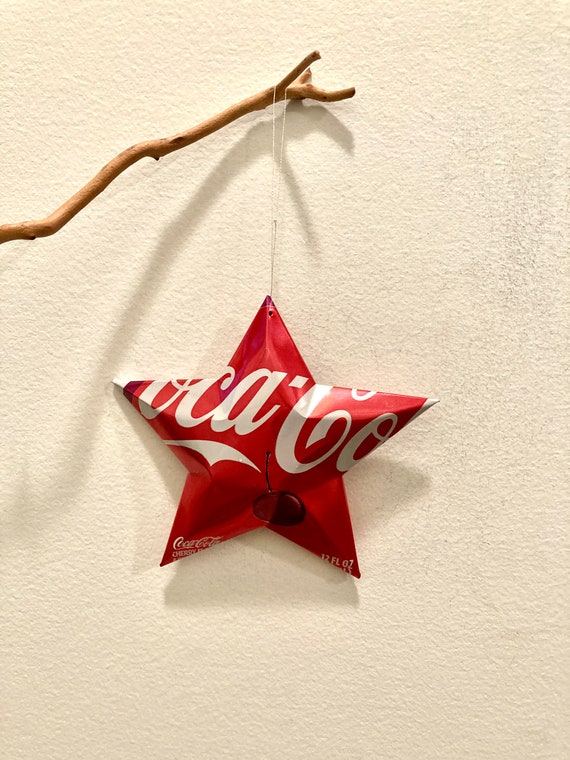 Cherry Coke Stars Gift Topper Ornaments Coca Cola | Etsy