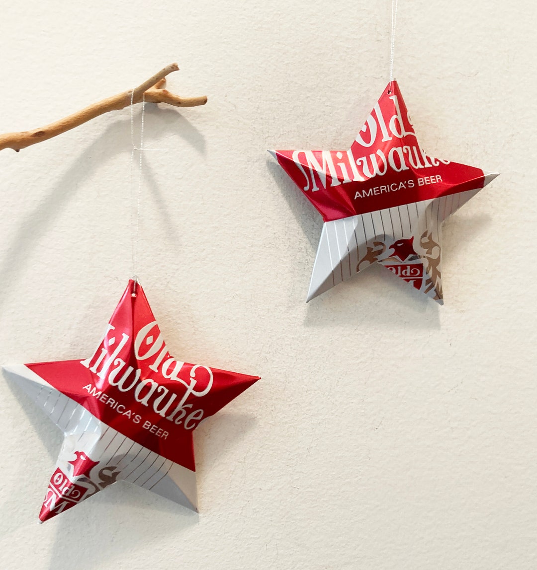Old Milwaukee Can Beer Can Stars, Recycled Beer Can, Summer - Etsy
