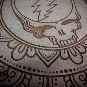 Grateful Dead "stealie Your Mandala" Laser Engraved Plaque - Etsy