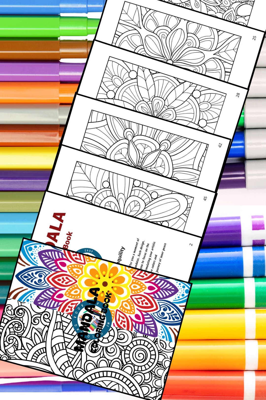 50 Coloring Pages for Children and Adults, Digital Download, PDF ...