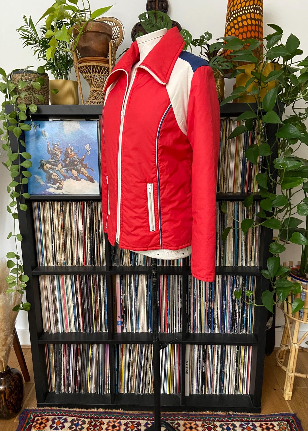 Vintage 1970s Red Anorak Jacket - Etsy