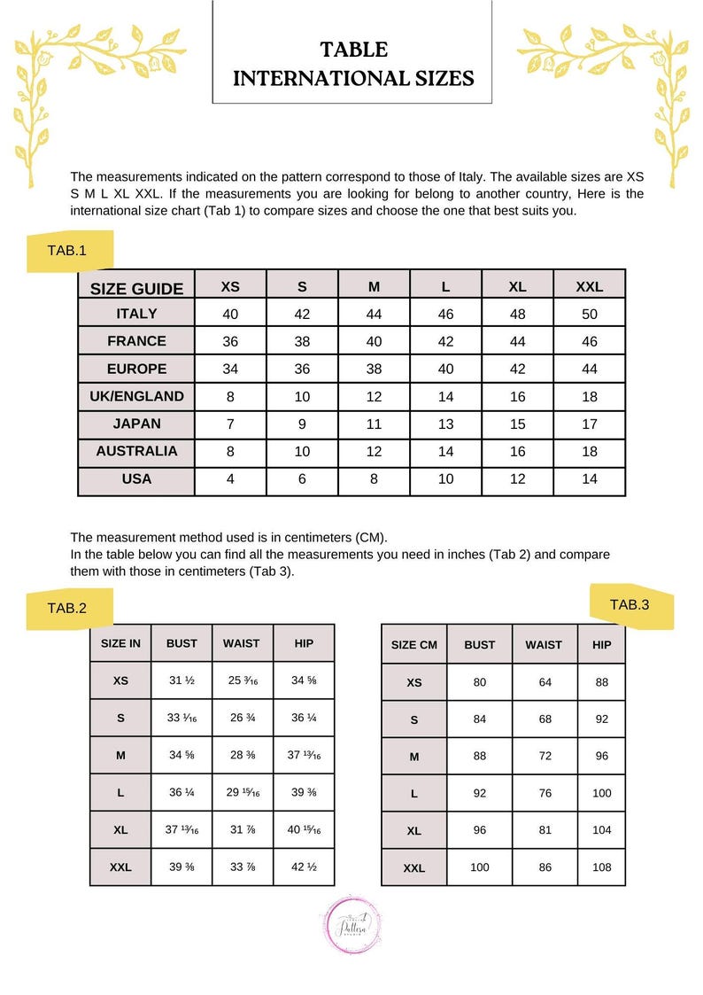 T-shirt Pattern for Women, Sizes XS-XXL, Instant Pdf Download A4 Us ...