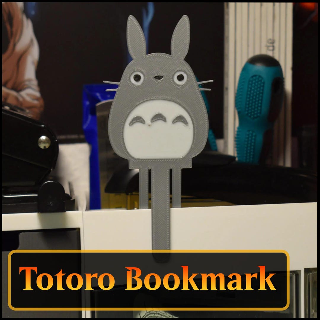 Totoro Bookmark 3D Printed Book Marker From My Neighbor Totoro Perfect ...