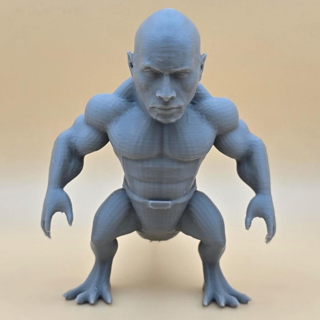Dwayne the Croc Johnson Mini 3D Printed Figure Small Version Funny ...