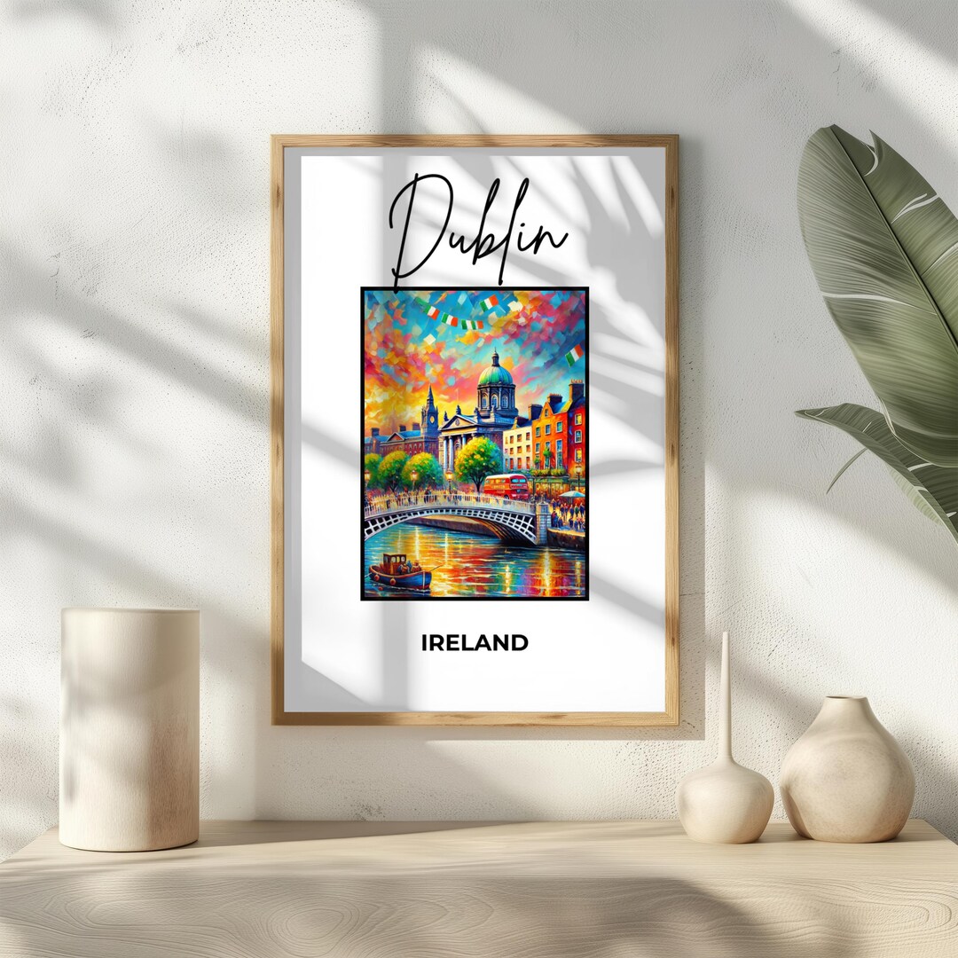 Dublin Ireland Poster - Captivating Wall Art of Irish Heritage and ...