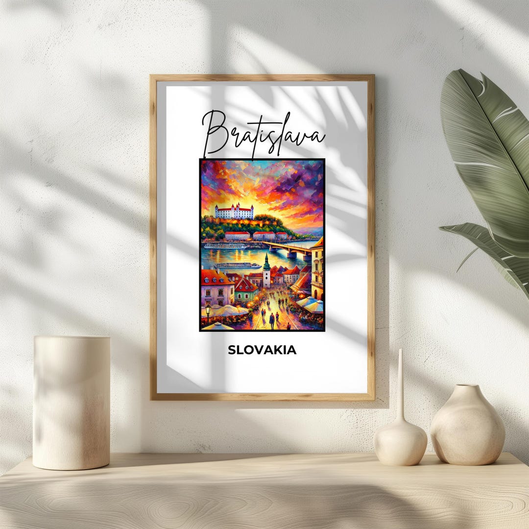 Bratislava Slovakia Poster Enchanting Wall Art of Historic Charm and ...