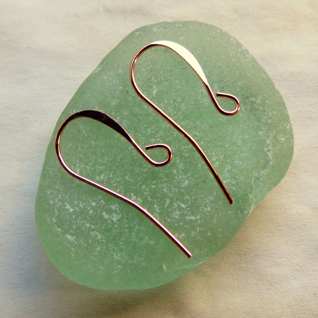 SHINY COPPER Plate EARWIRES . 26 Mm . 5 Pair (10 Pieces) . Supplies ...