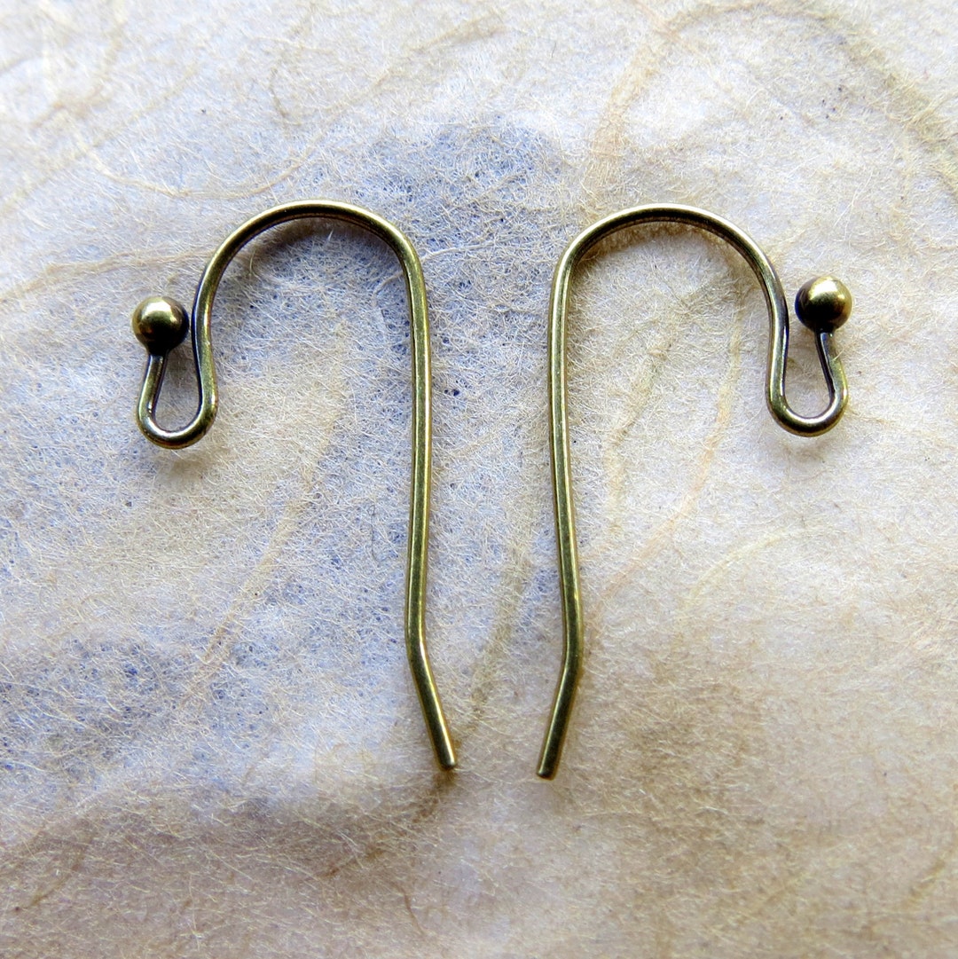 Back in Stock ANTIQUE BRASS EARWIRES . 20 Mm . 5 Pair (10 Pieces ...
