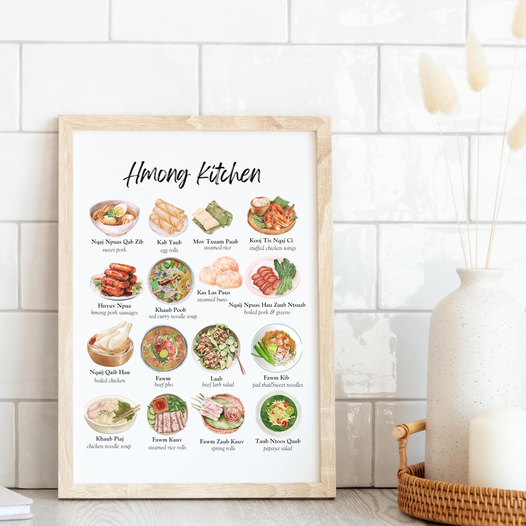 Hmong Kitchen Art – Desserts, Food, Herbs & Spices Prints (asian ...
