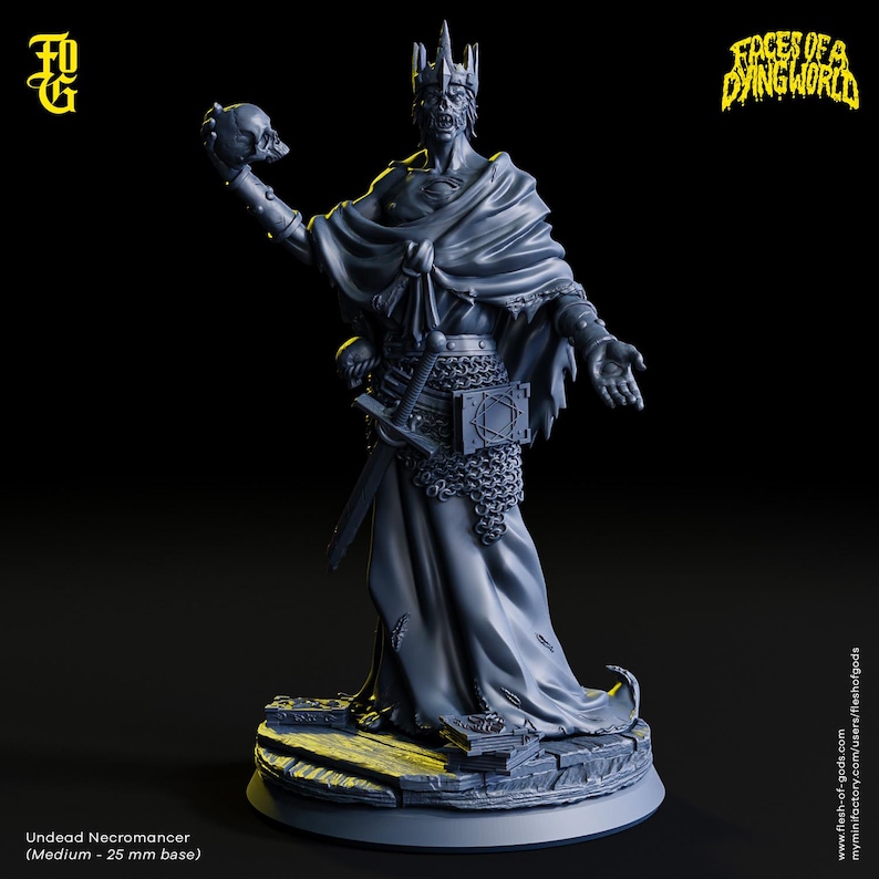 Faces of a Dying World - Undead Necromancer - Etsy