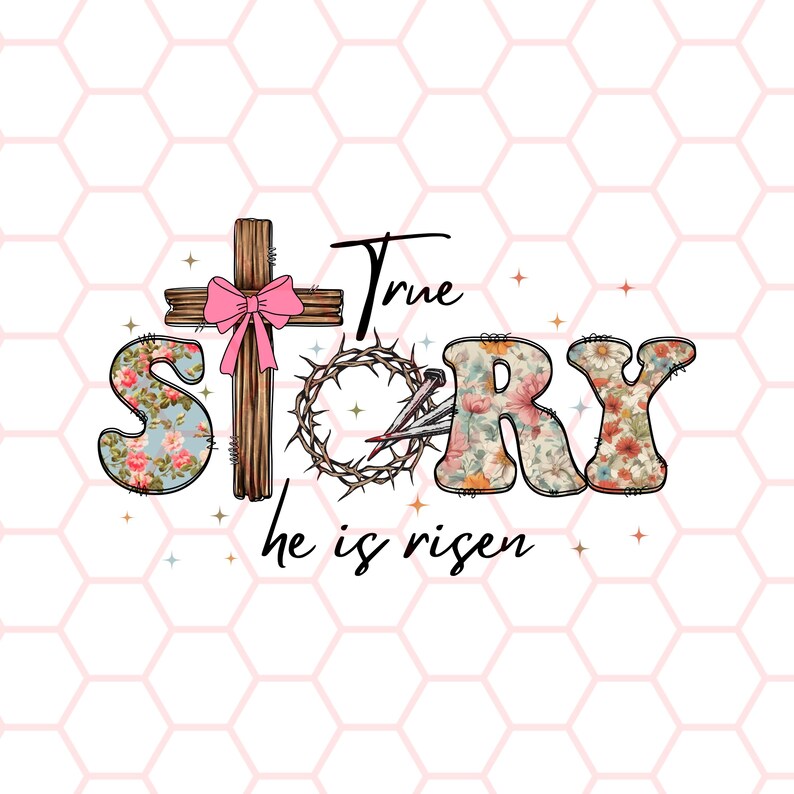 Retro Christian Easter PNG: He is Risen (digital Download) - Etsy