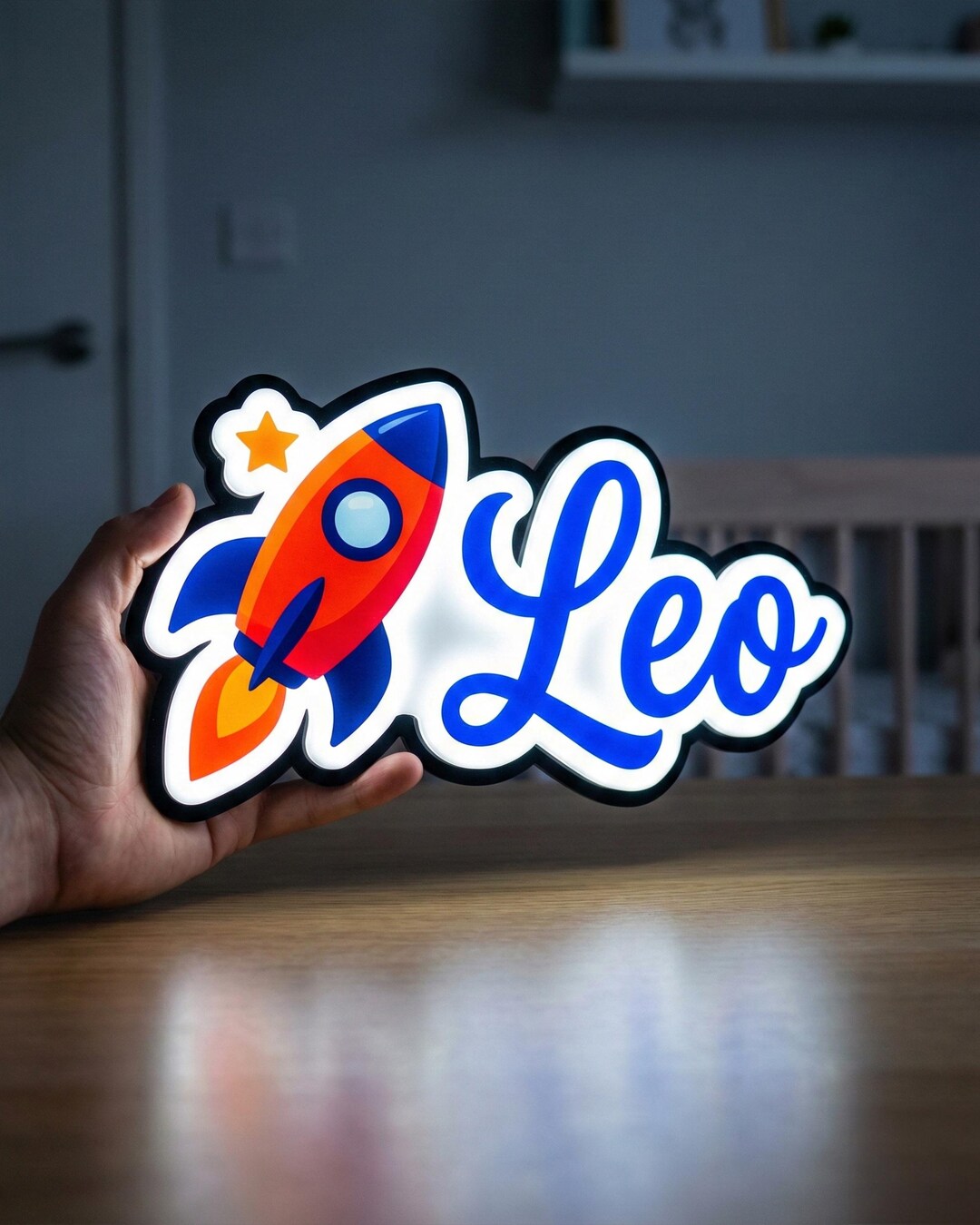Custom LED Name Sign: Personalized Kids Room Decor, Nursery Night Light ...
