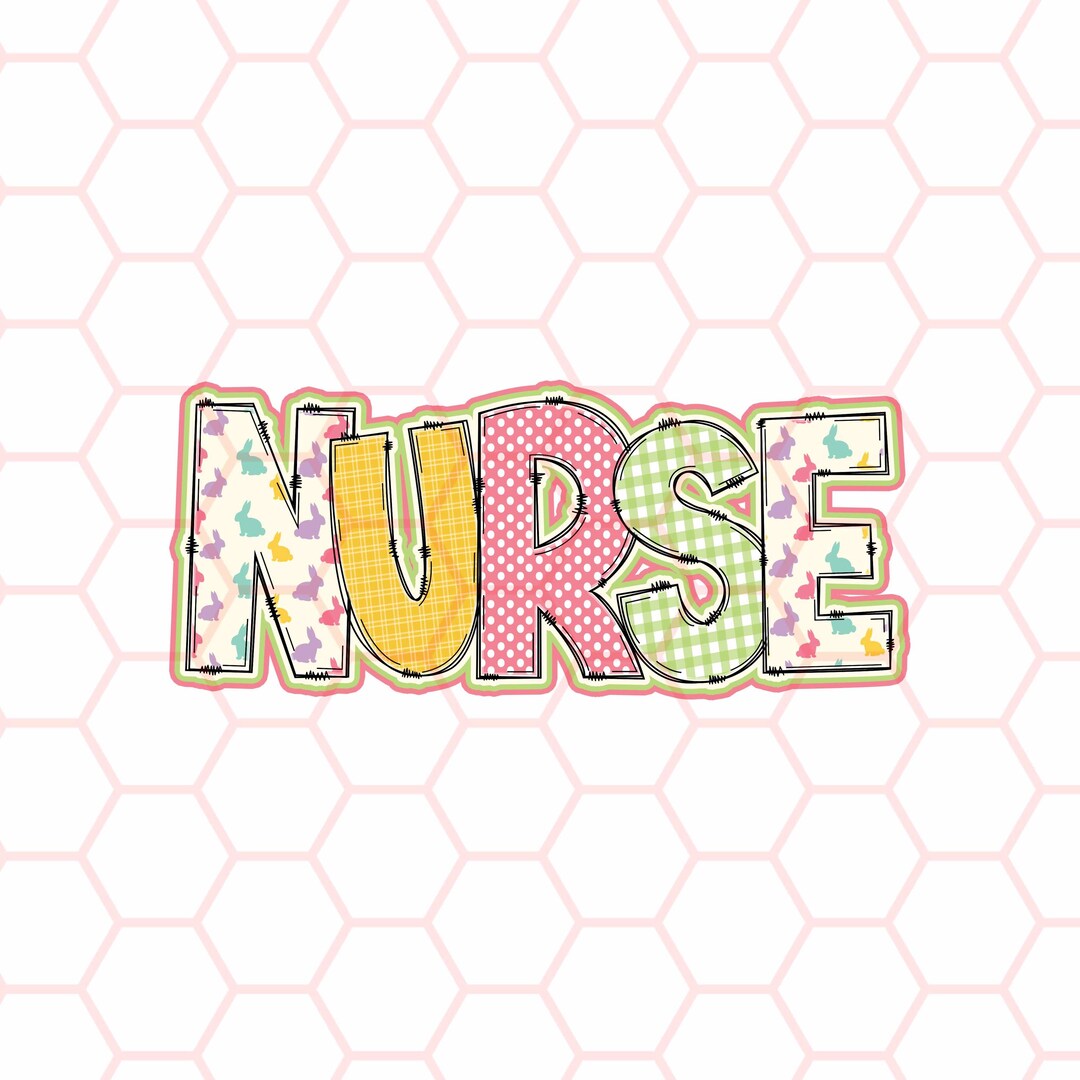 Nurse Png, Colorful, Checkered, Zebra Print, Dalmatian Dots, Hand ...