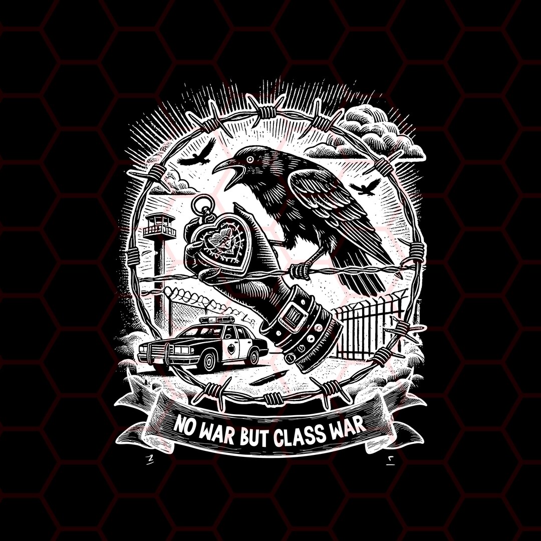 No War but Class War Crow Png, Crow Png, Crow Tee - Etsy