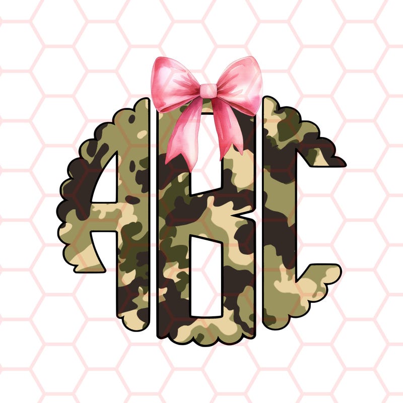 Bow Monogram - Etsy