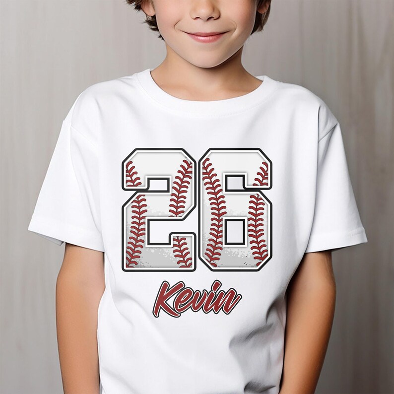 Custom Baseball Number Png, Baseball Png, Personalized Baseball Player ...