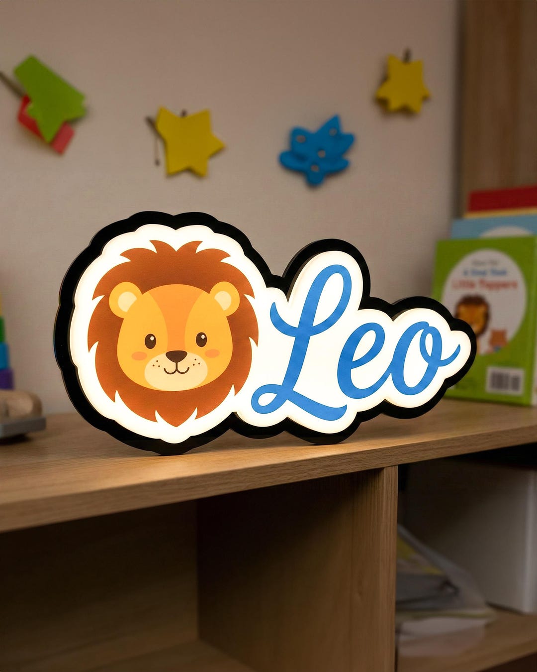 Personalized Name Light Box | Kids Room LED Night Light | Custom Baby ...